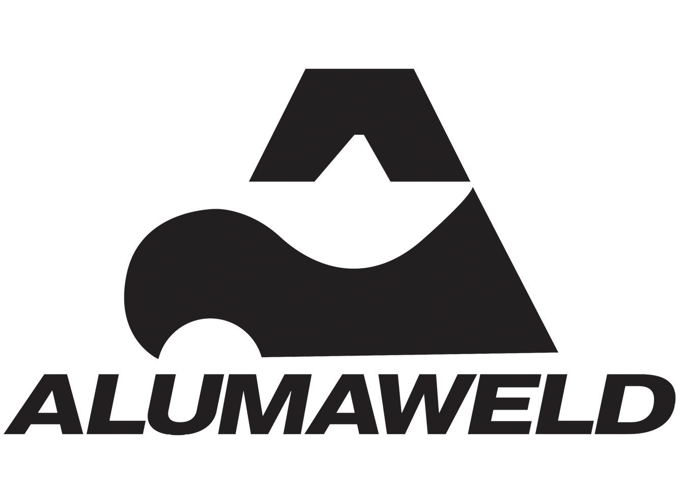 Alumaweld Logo Decal - Black